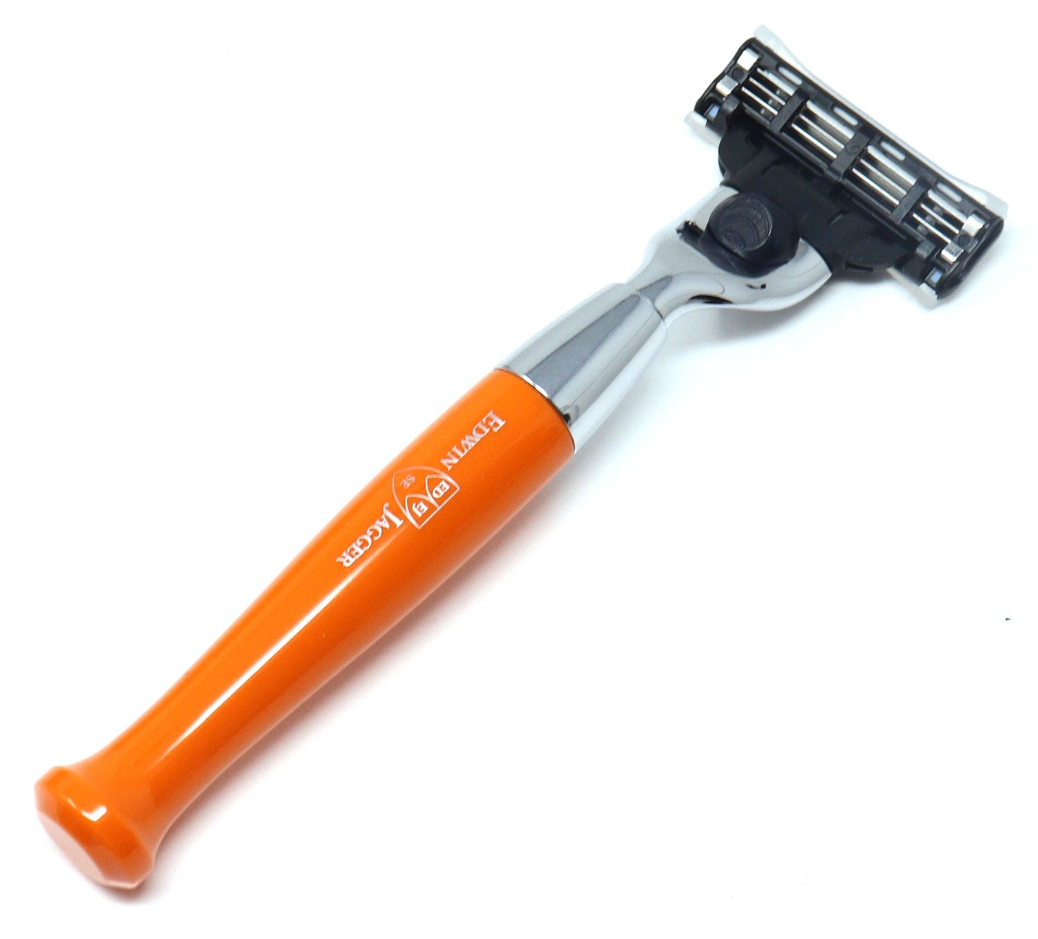 Edwin Jagger Orange Gillette Mach3 Chrome Plated Razor – L7 Market