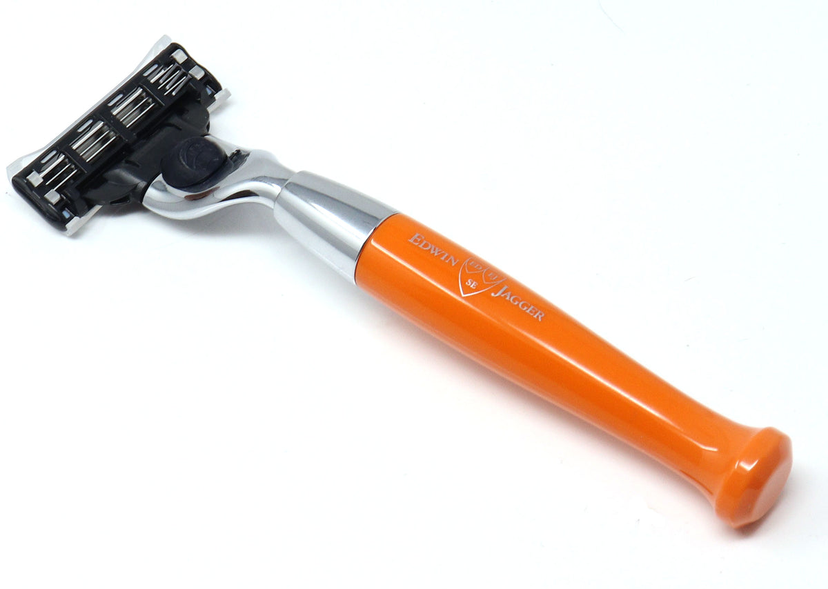 Edwin Jagger Orange Gillette Mach3 Chrome Plated Razor – L7 Market