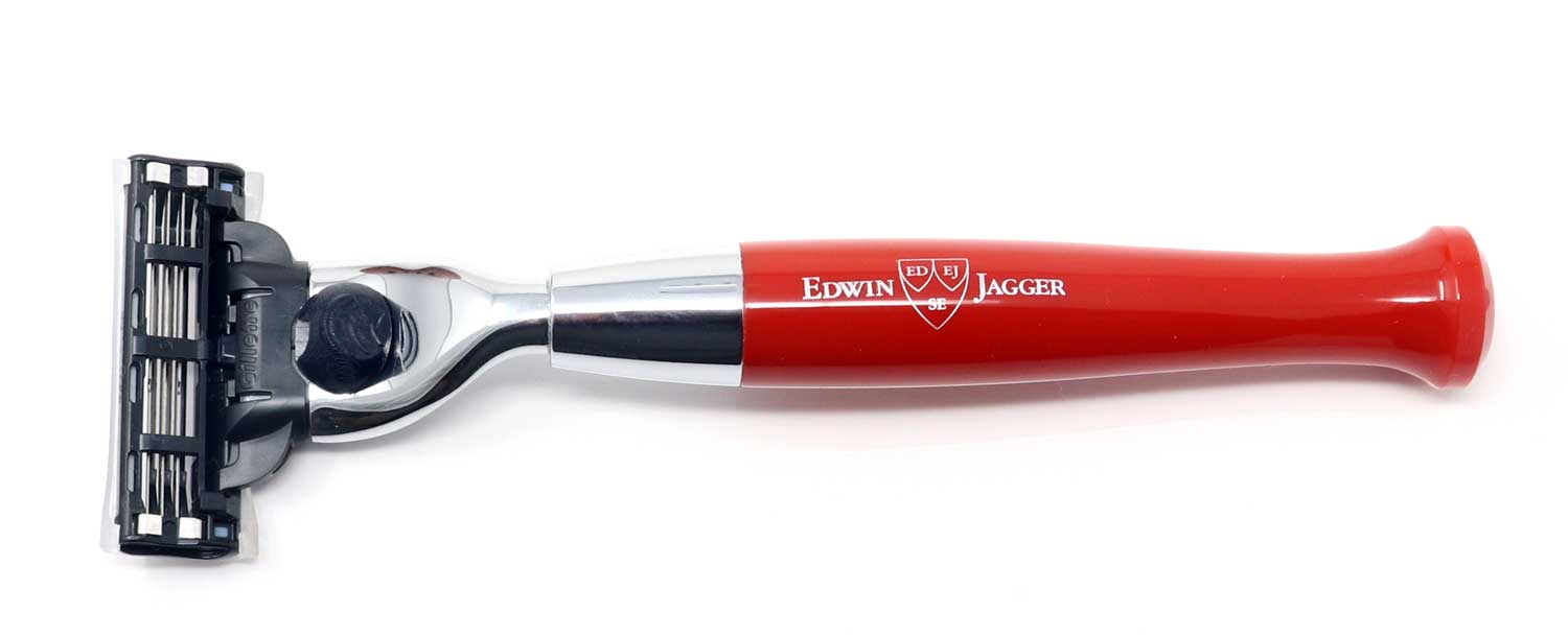 Edwin Jagger Red Gillette Mach3 Chrome Plated Razor – L7 Market