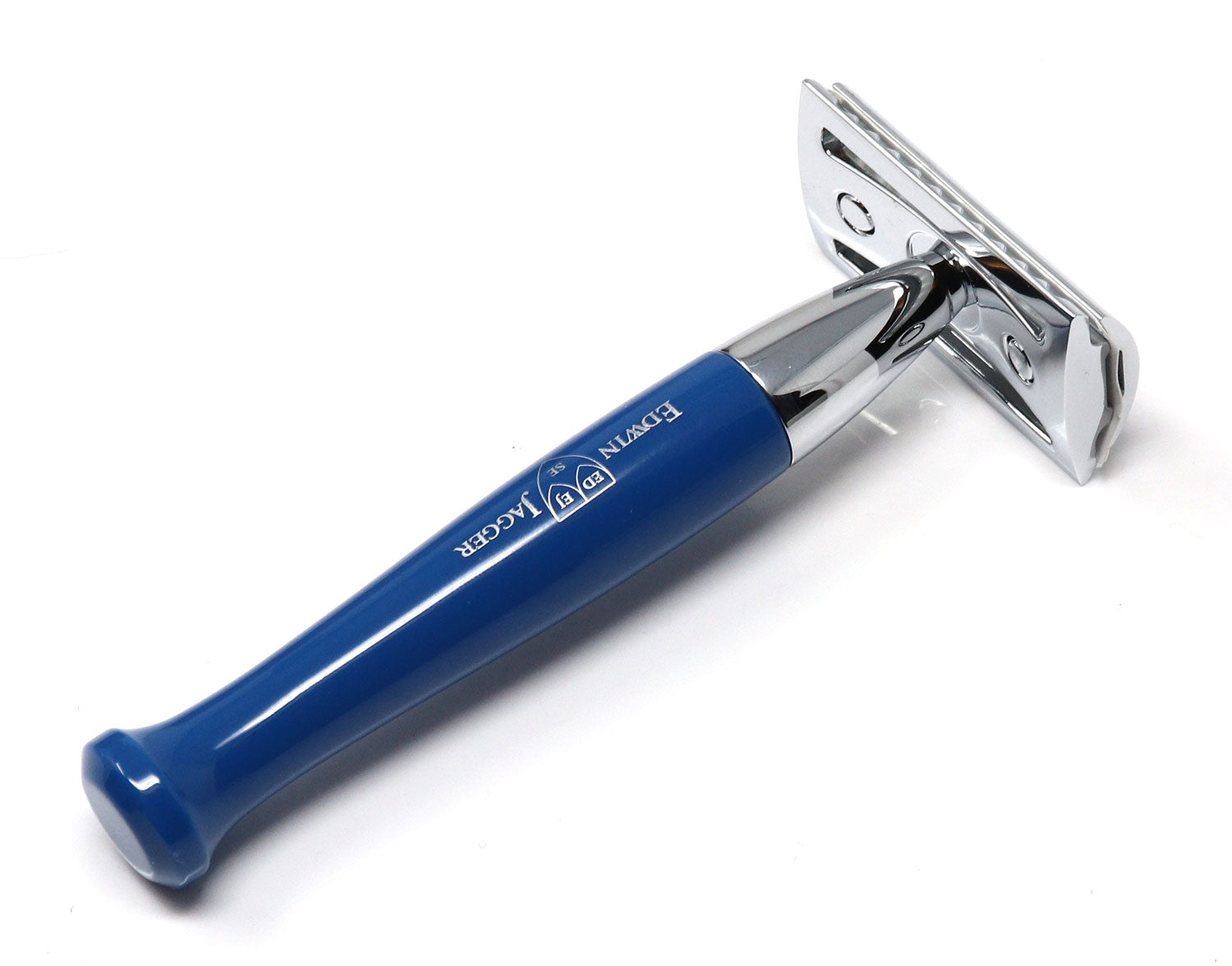 Edwin Jagger Double edge safety razor, blue, chrome plated – L7 Market